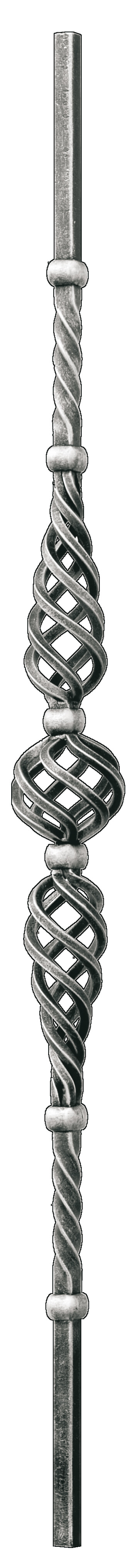 Hot forged steel baluster B3104 - Grande Forge